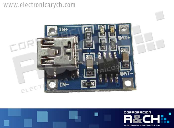 MD-TP4056 modulo cargador de bateria lithium DIY mini USB | Electronica ...