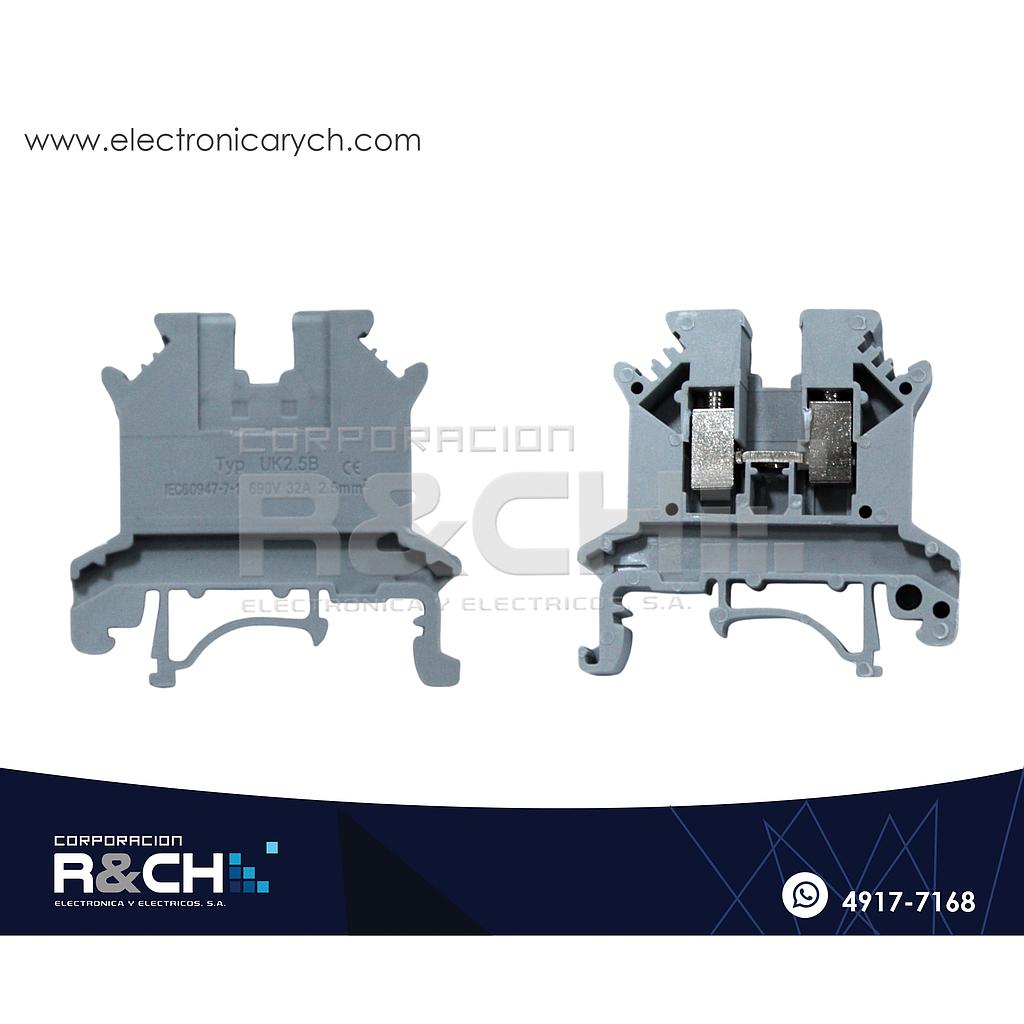 TN-UK2.5B Bornera 2.5mm gris | Electronica R&CH