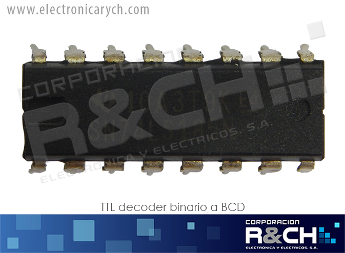 NTE74LS185 TTL decoder binario a BCD 74LS185 | Electronica R&CH