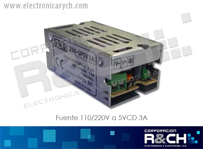 FE-503A Fuente 5V 3A | Electronica R&CH